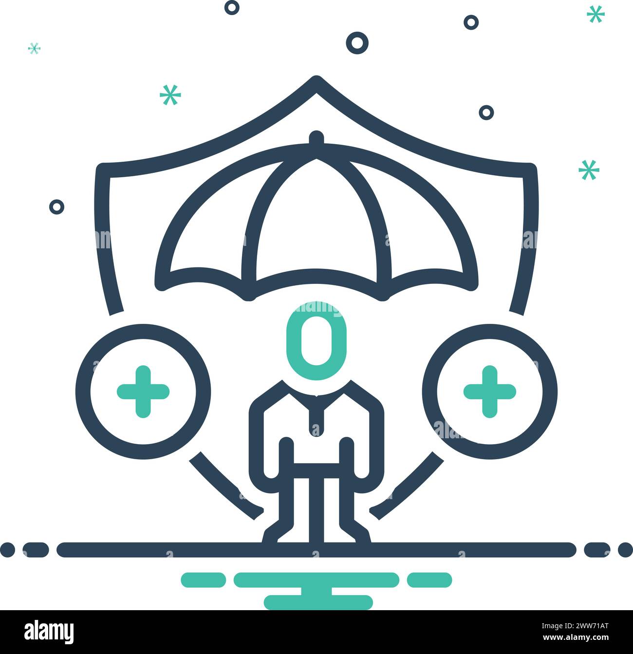 Icon for life insurance, life Stock Vector Image & Art - Alamy