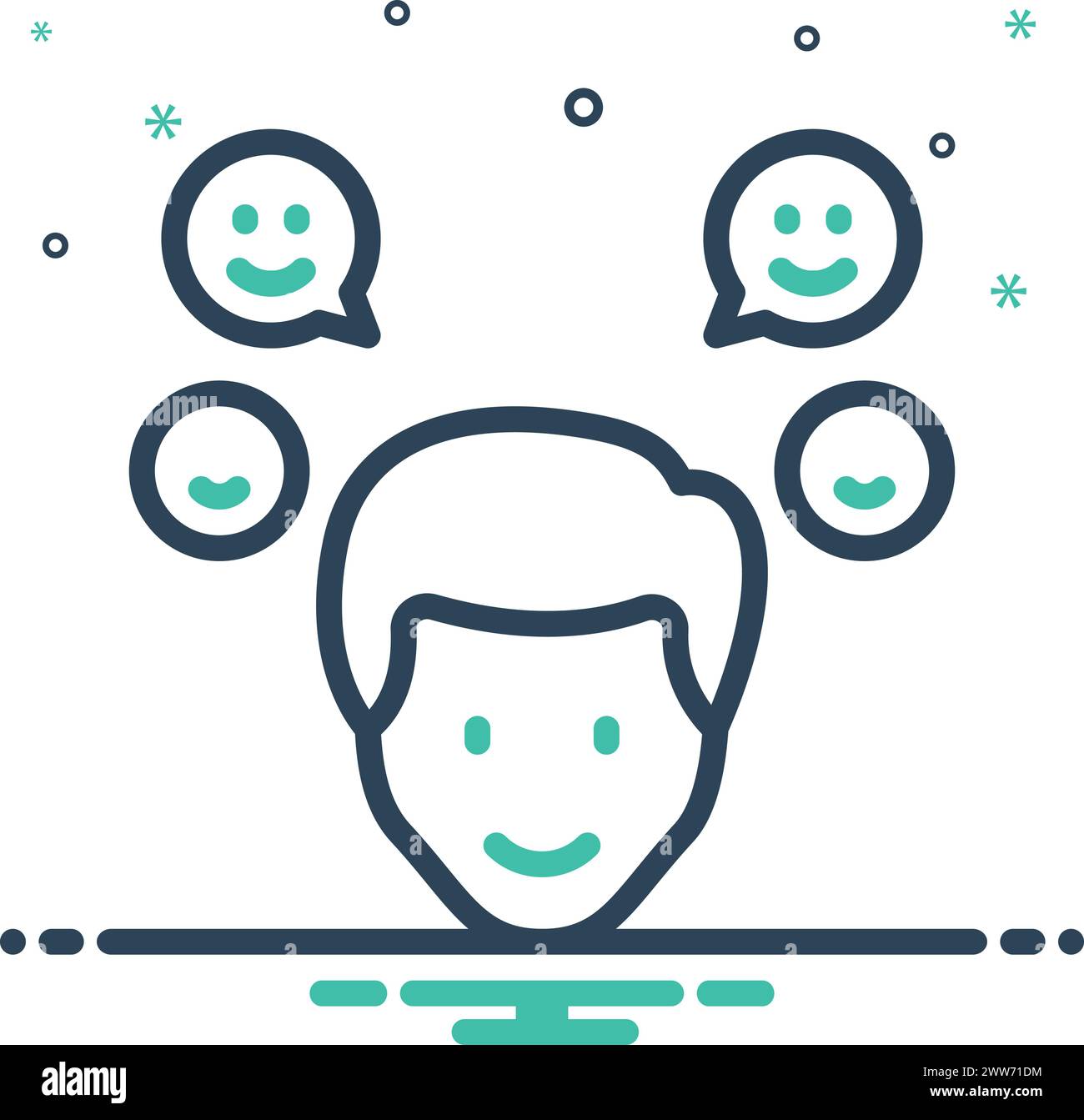 Icon for positivity, negative Stock Vector Image & Art - Alamy