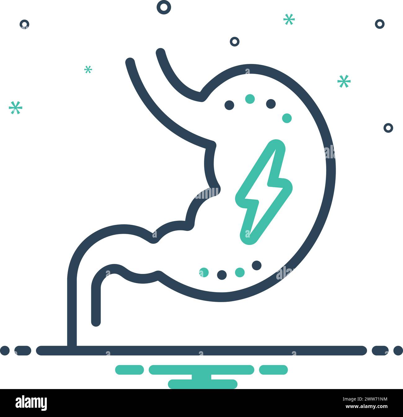 Digestive irritation Stock Vector Images - Alamy