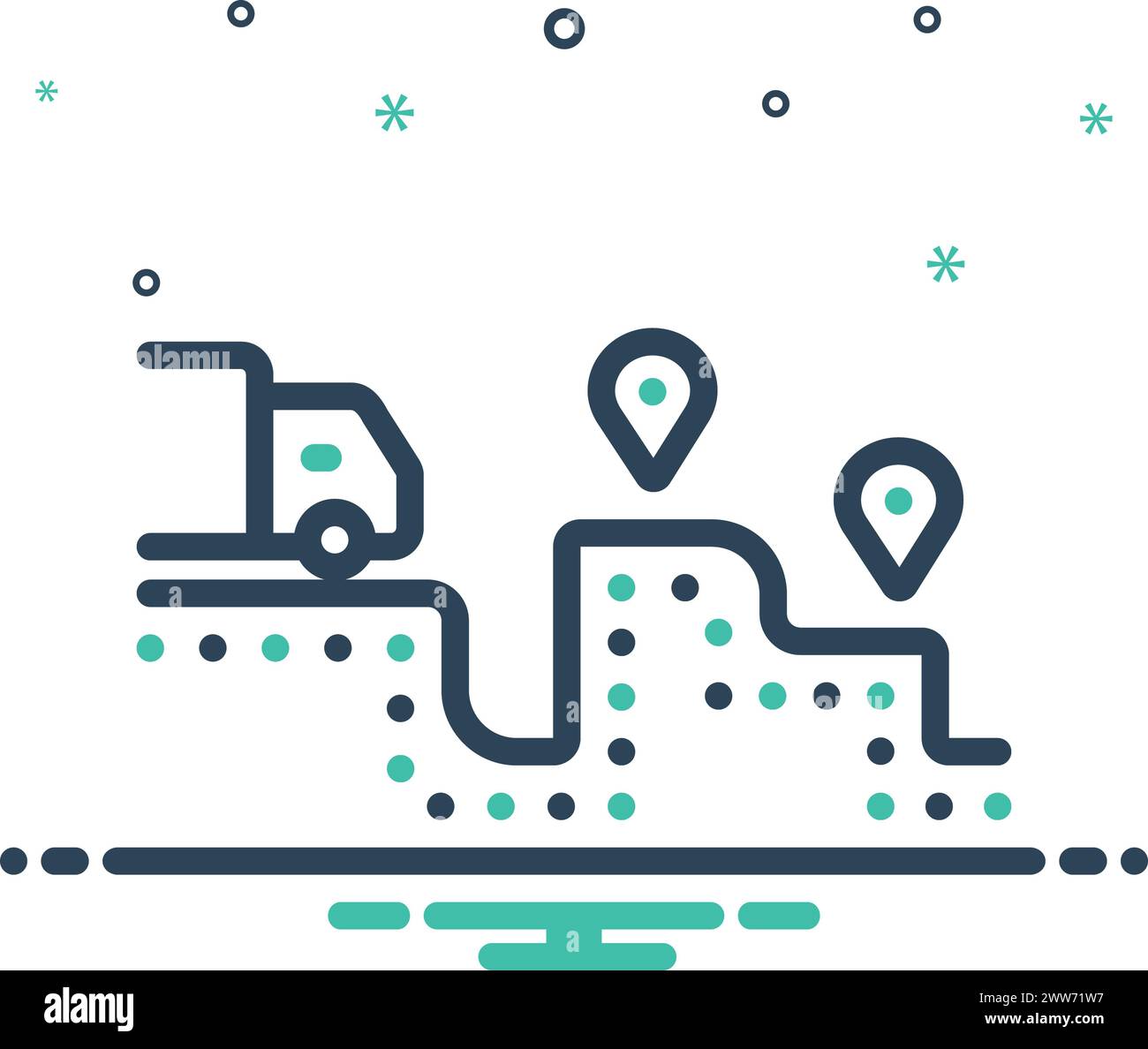 Logistics path Stock Vector Images - Alamy