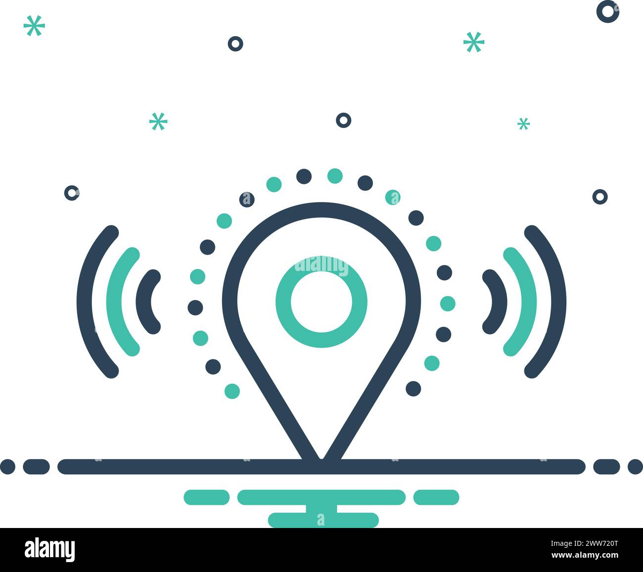 Icon live location Cut Out Stock Images & Pictures - Alamy