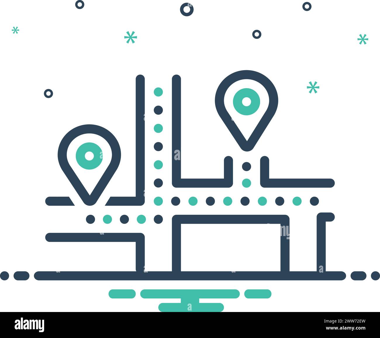 Icon for map, road map Stock Vector Image & Art - Alamy