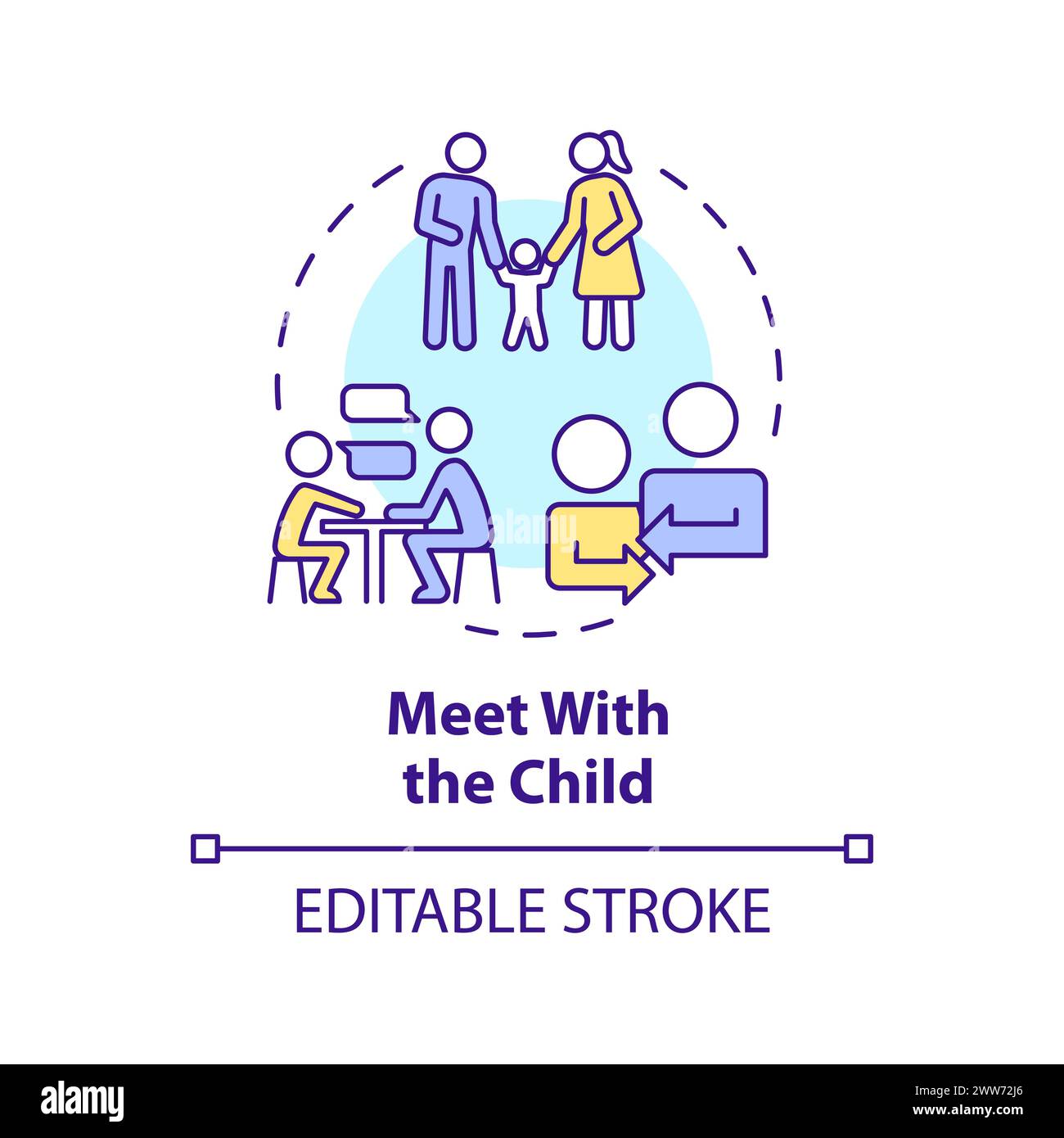 Visiting parent Stock Vector Images - Alamy