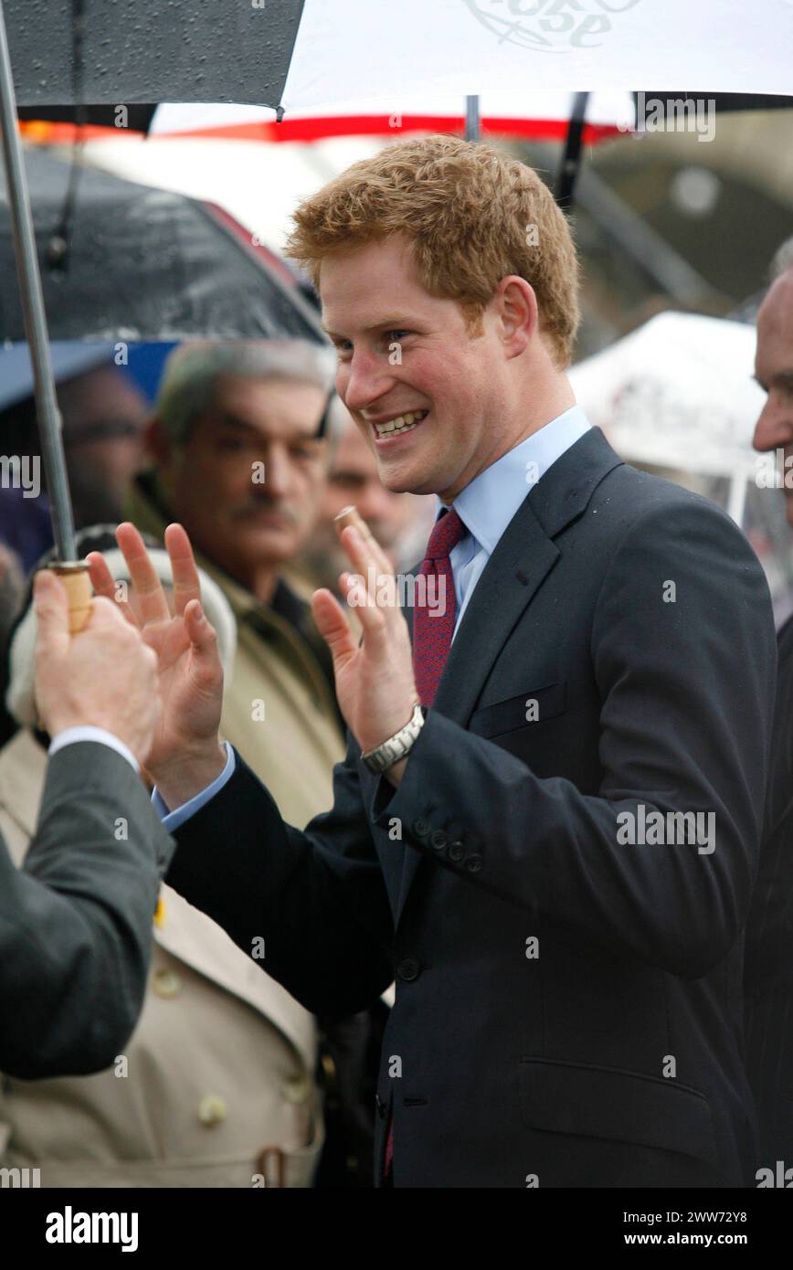 18/03/11.Prince Harry visits the Mary Rose Trust at the Portsmouth ...