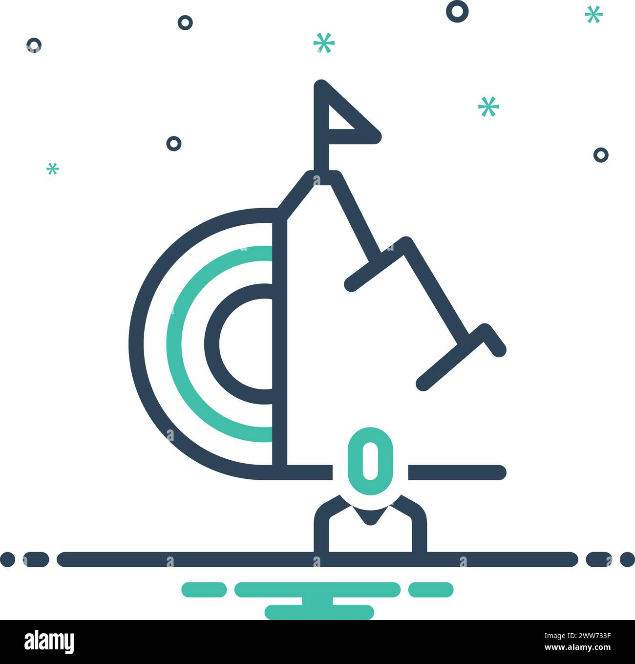 Icon for achievable goal, achievable Stock Vector Image & Art - Alamy