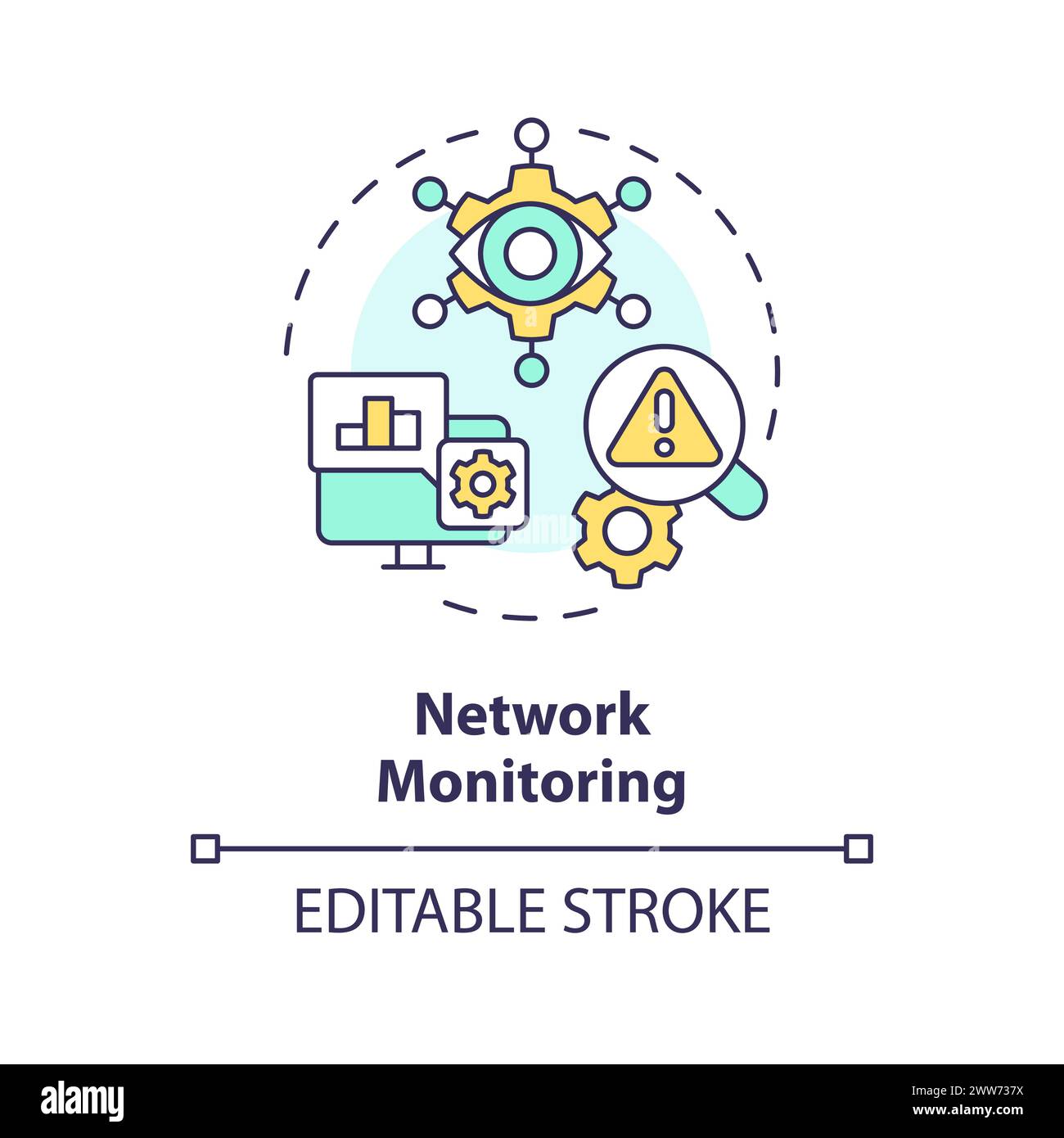 Intrusion detection system background Stock Vector Images - Alamy