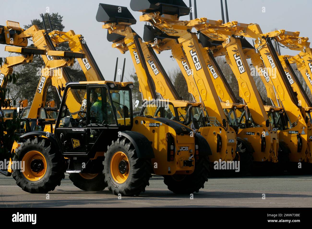 Uk staffordshire rocester jcb hi-res stock photography and images - Alamy