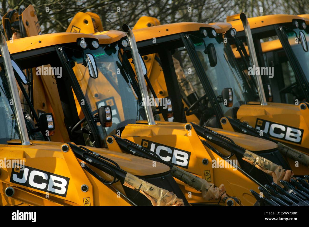 23/03/11 TODAY PHOTO..JCBs at the UK Headquarters, in Rocester ...