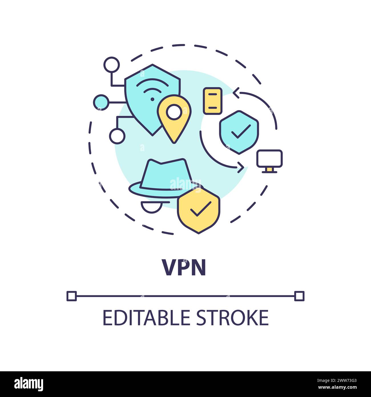 Network connection topology Cut Out Stock Images & Pictures - Alamy