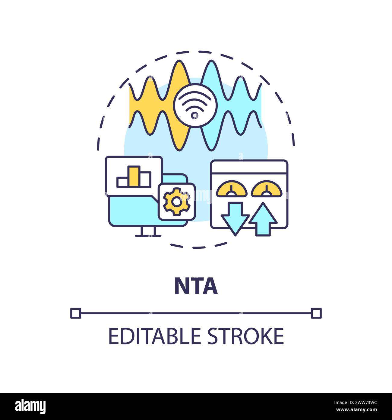Network traffic analysis multi color concept icon Stock Vector Image ... Network traffic analysis multi color concept icon Stock Vector Image ...