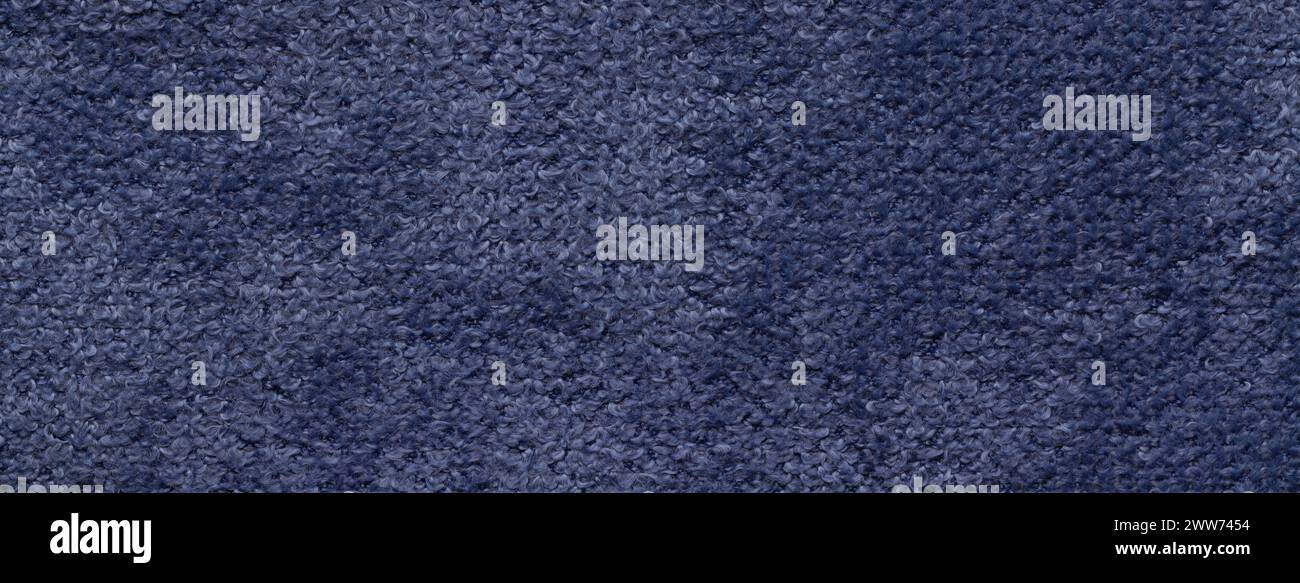 Navy blue fluffy background of soft, fleecy cloth. Texture of textile ...
