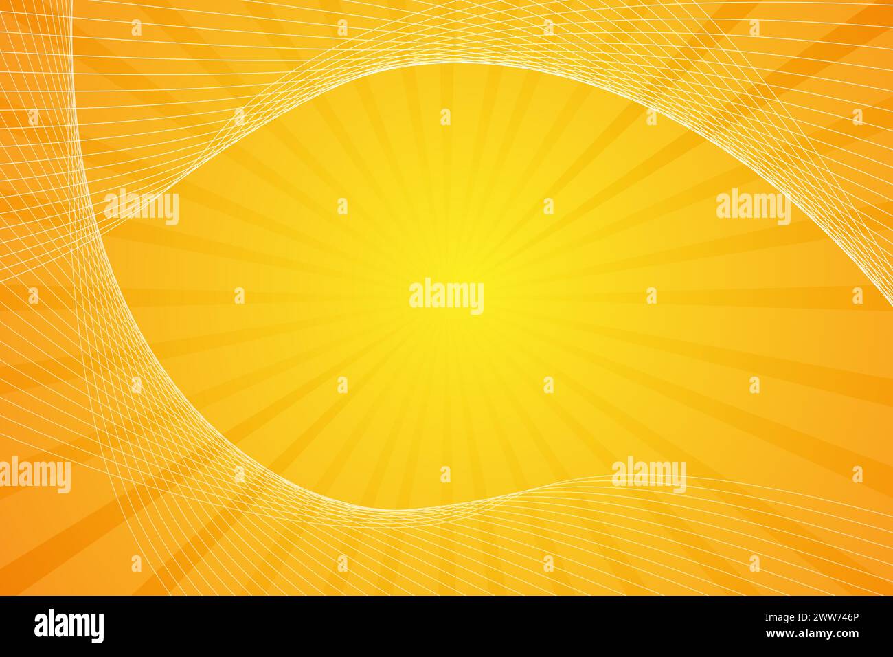 Abstract background with curved wavy lines. Vector illustration for ...