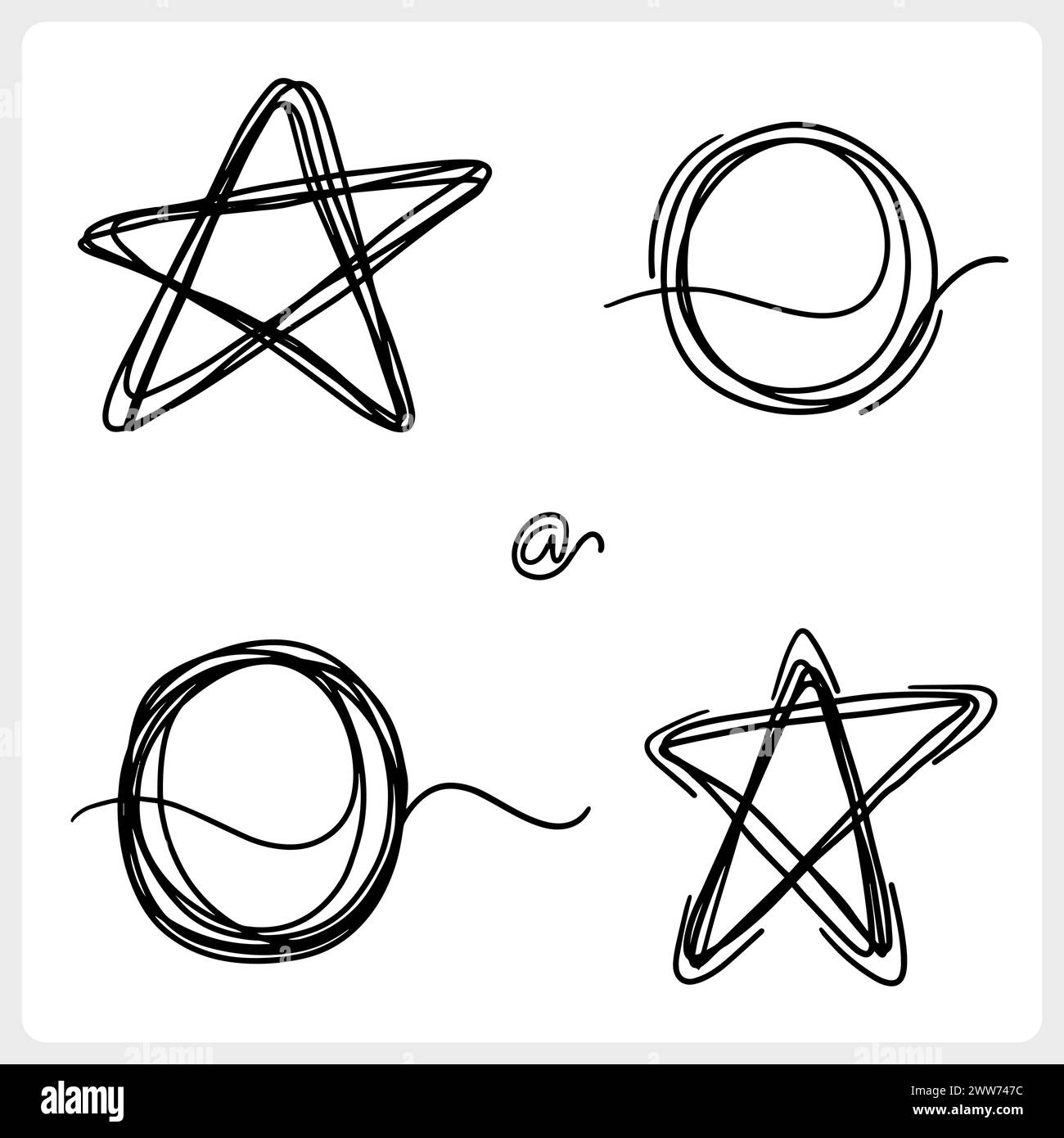 Hand drawing pen tangle Stock Vector Images - Alamy