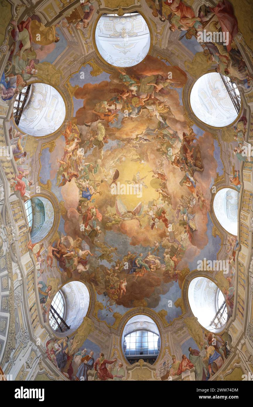 Vienna, Austria. The baroque state hall of the Austrian National ...