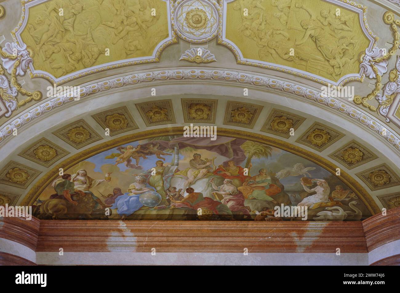 Vienna, Austria. The baroque state hall of the Austrian National ...