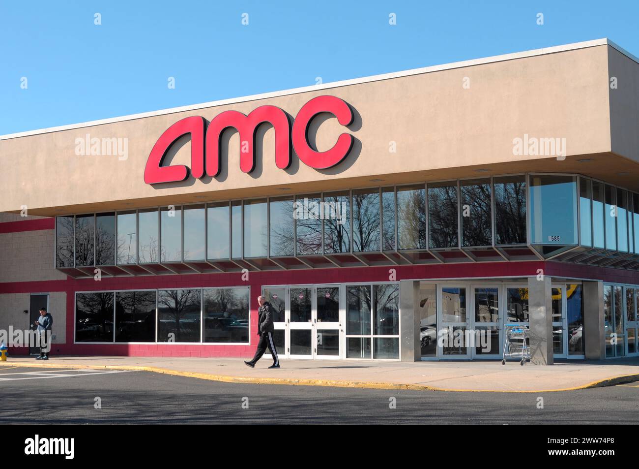 New York, United States. 21st Mar, 2024. An AMC Theatre is seen in the ...