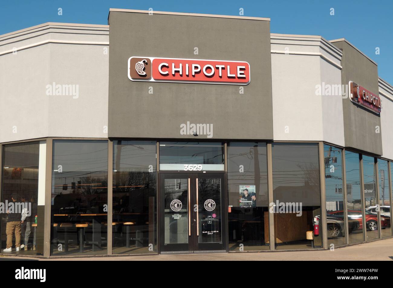 New York, United States. 21st Mar, 2024. A Chipotle restaurant is seen ...