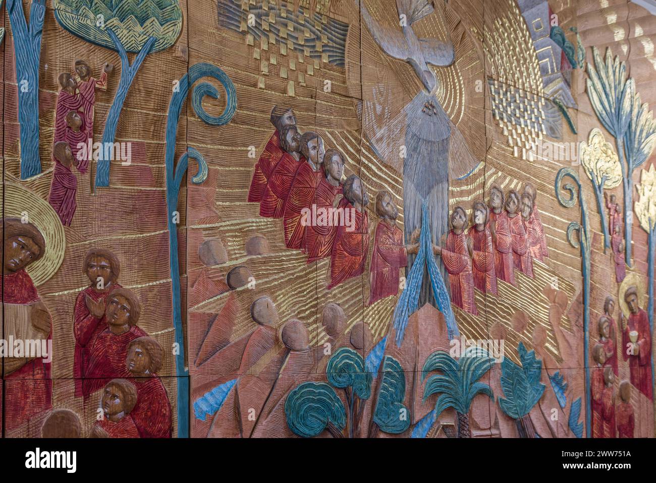 Carved wooden triptych to the Holy Spirit by Stephen Foster ...
