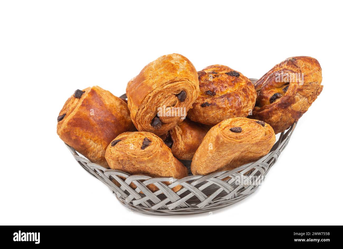 Mini pastries in basket hi-res stock photography and images - Alamy