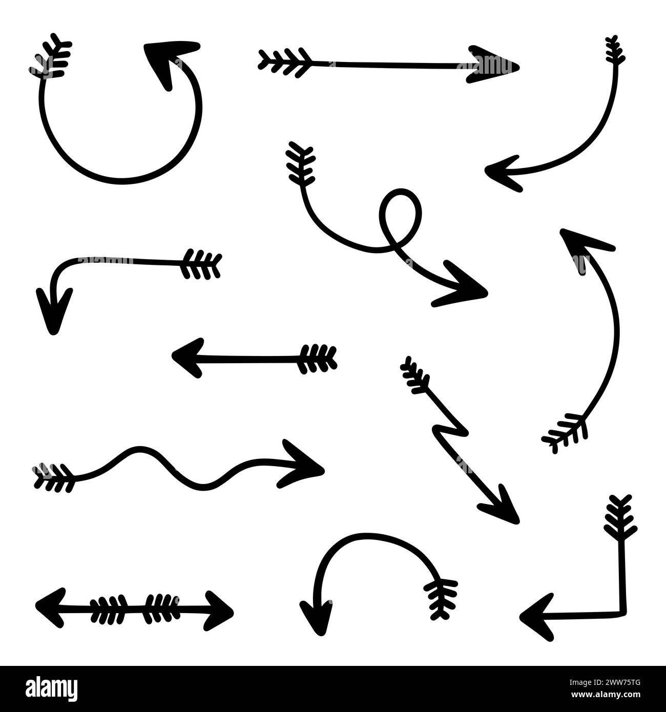 Hand draw arrow hi-res stock photography and images - Alamy