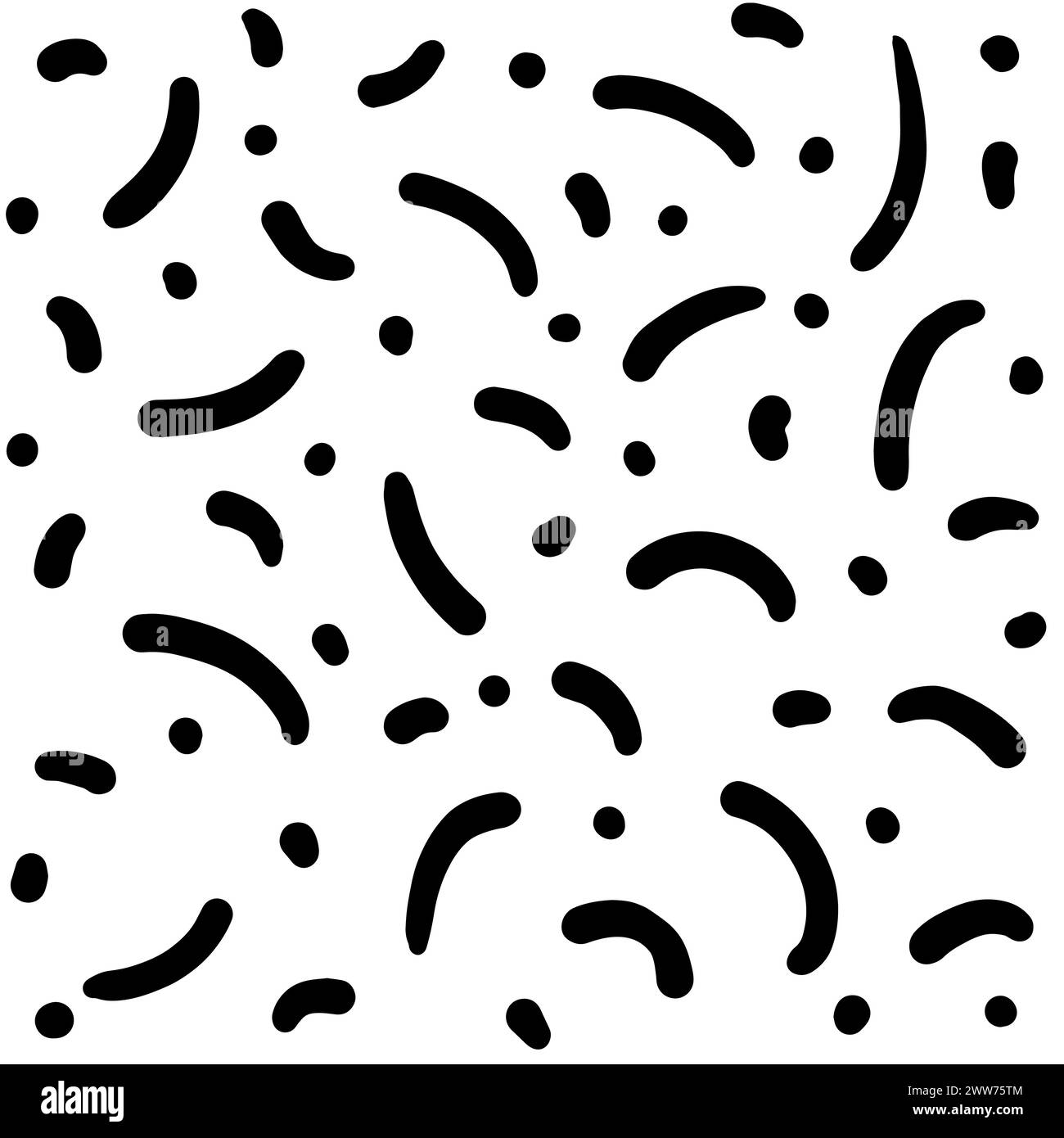 Background made of Brush strokes. seamless abstract design. Brush set ...