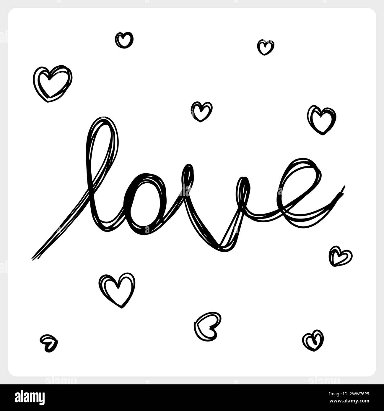 Hand drawing pen tangle Stock Vector Images - Alamy