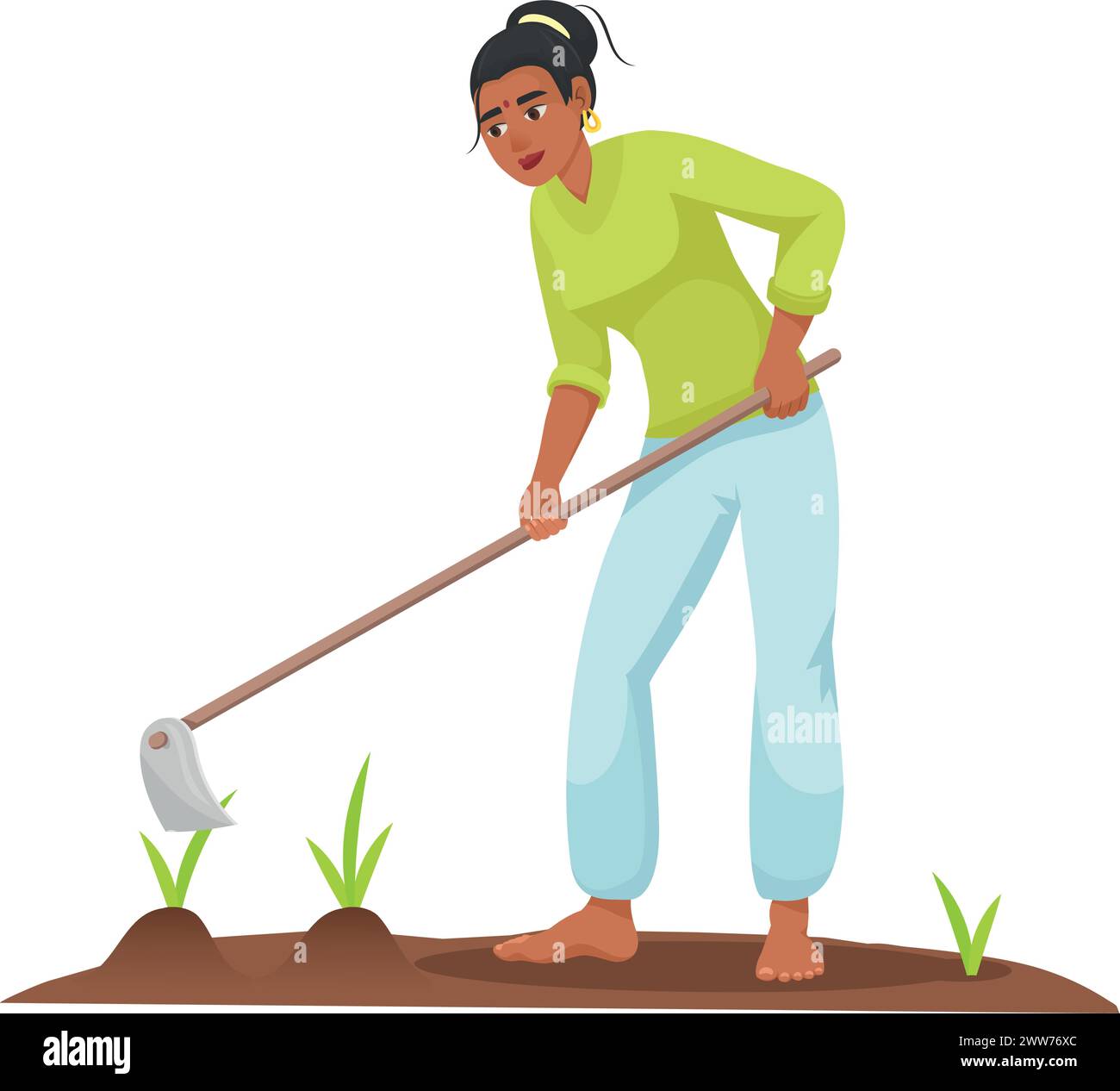 Japan farming village Stock Vector Images - Alamy