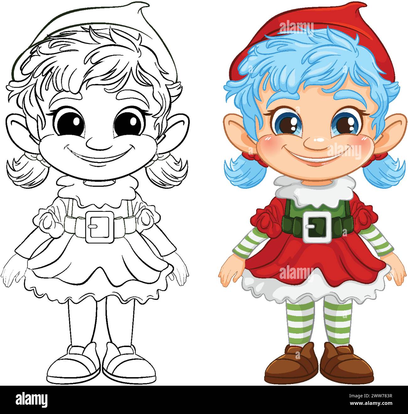 Rosy cheeks children hat Stock Vector Images - Alamy