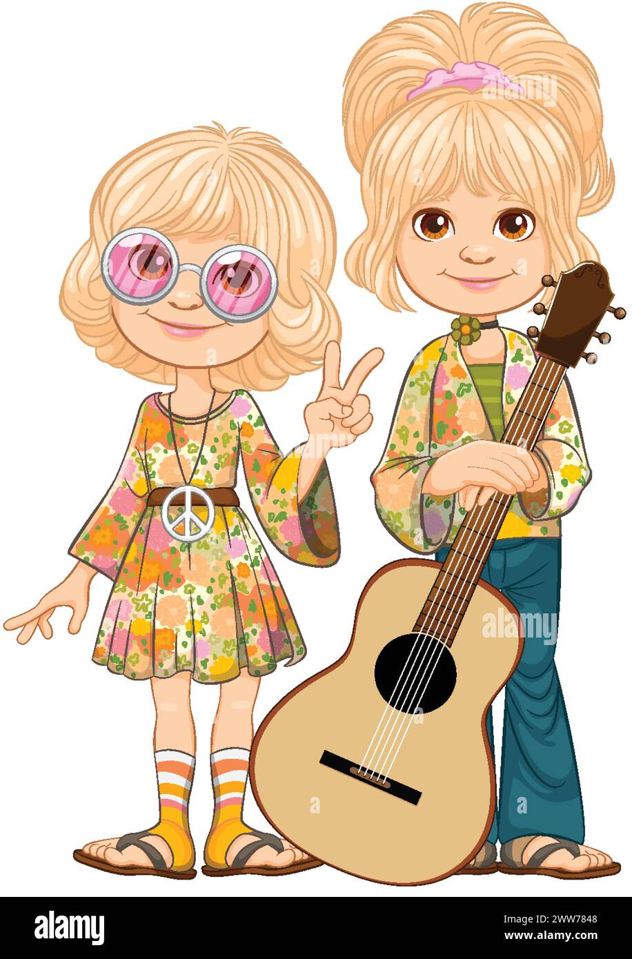 1960s children fashion Stock Vector Images - Alamy