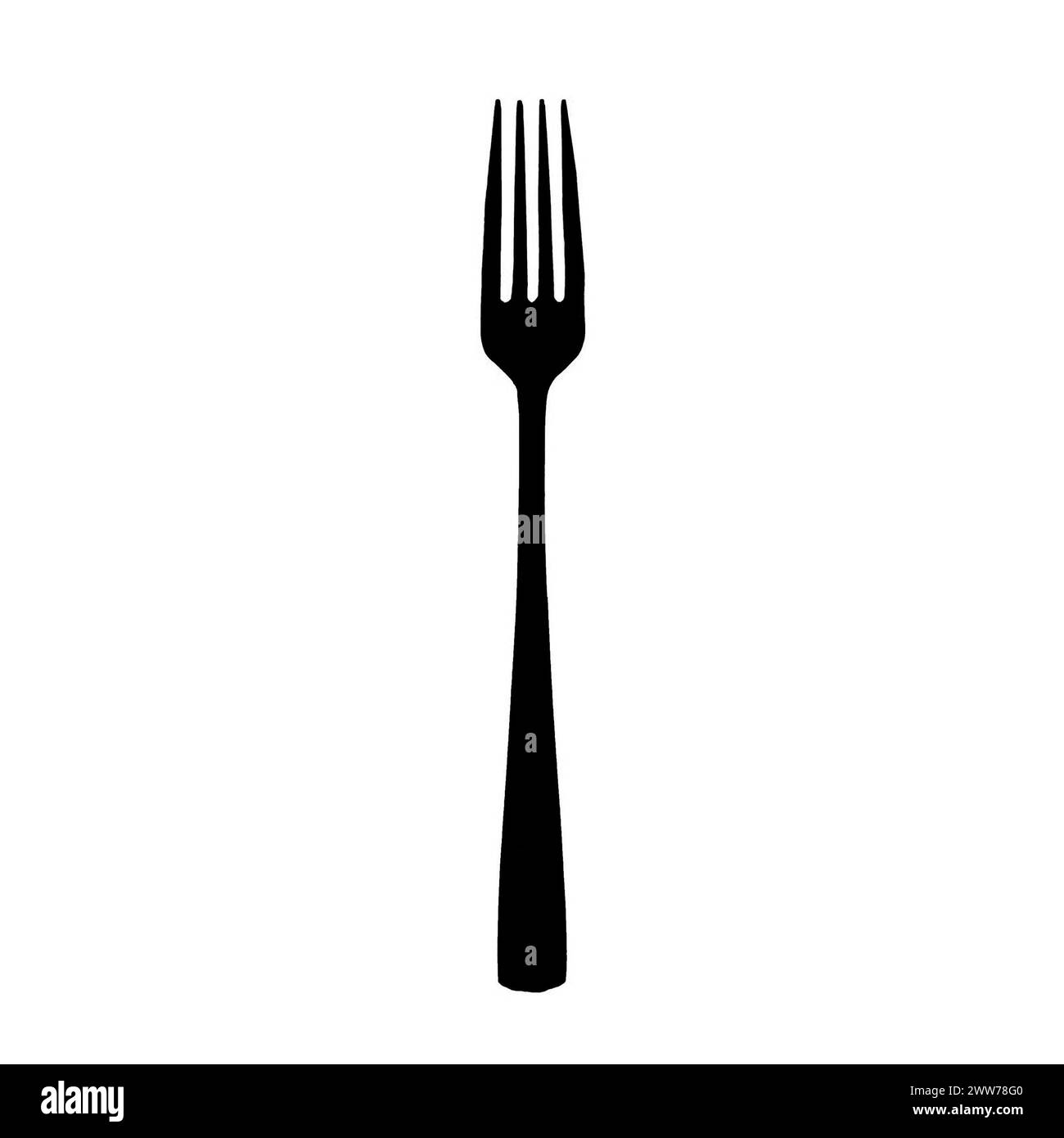 Fork icon isolated on white background. Fork illustration. Cutlery ...