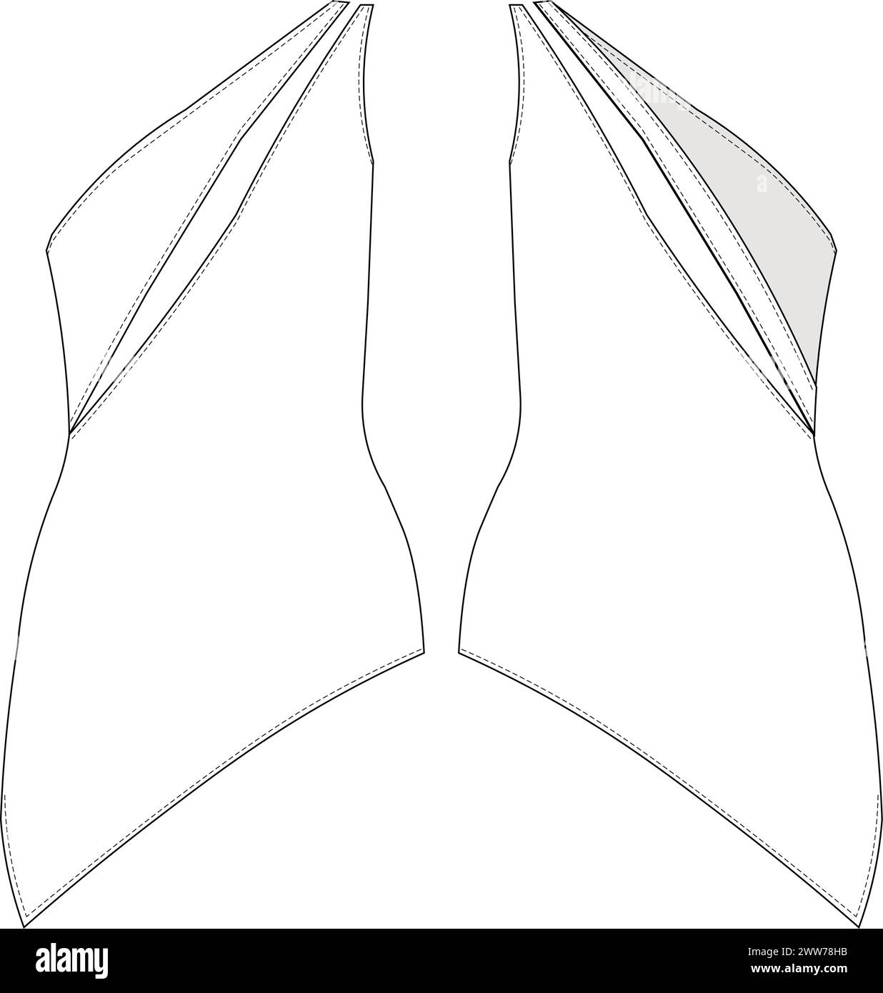 Asymmetrical hem Stock Vector Images - Alamy