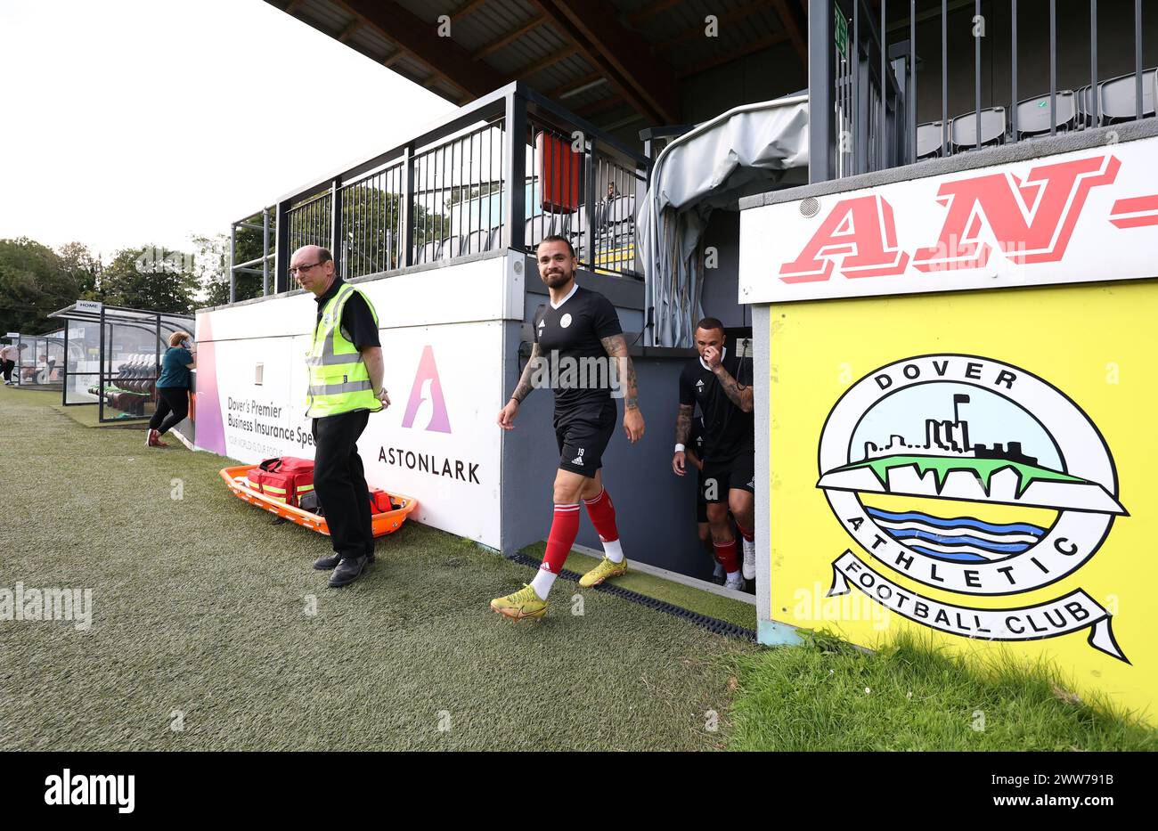 General View of the The Crabble before the pre season friendly match ...
