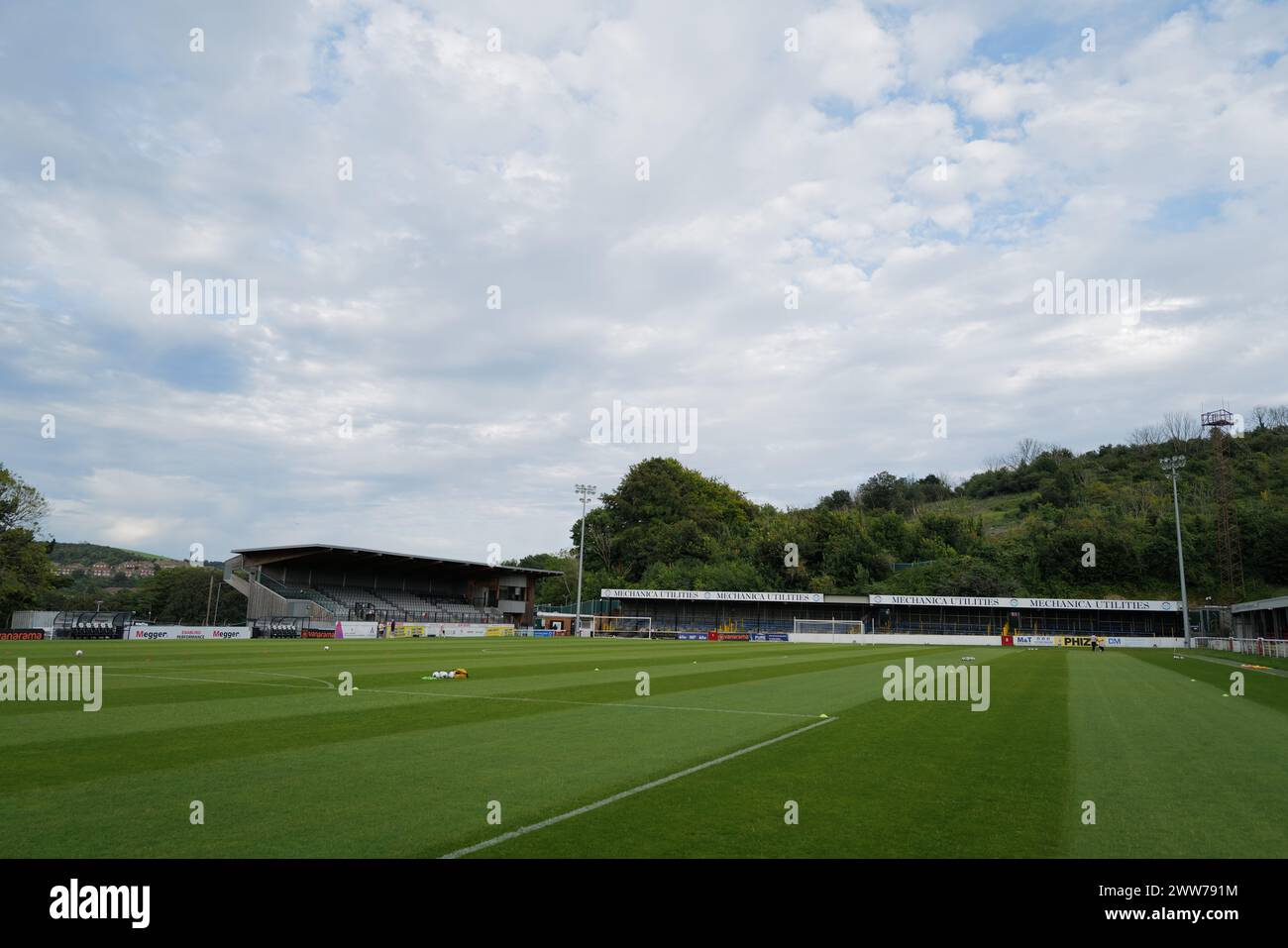 General View of the The Crabble before the pre season friendly match ...