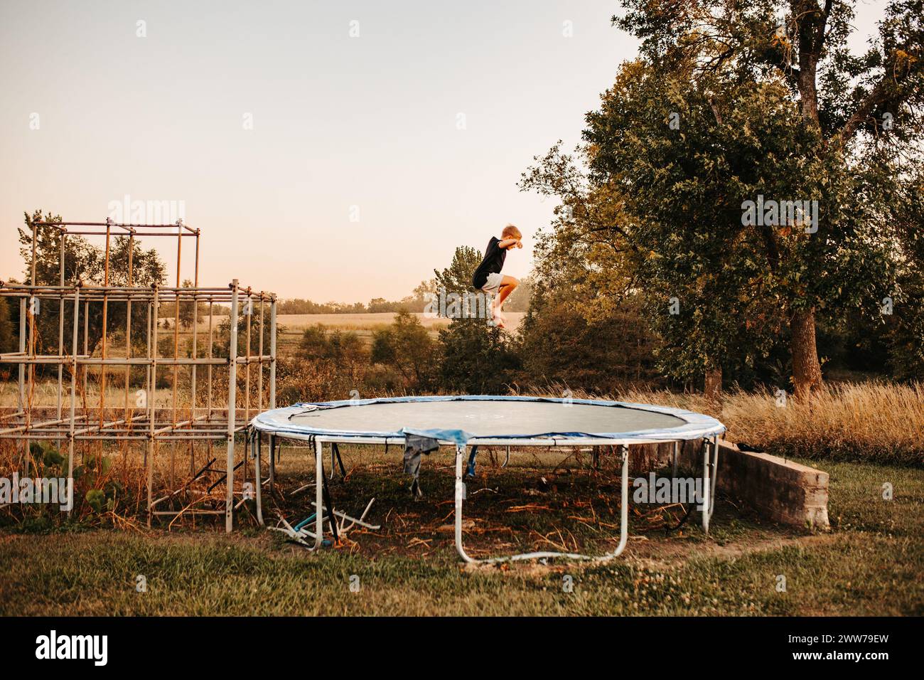 Trampoline motion hi-res stock photography and images - Alamy