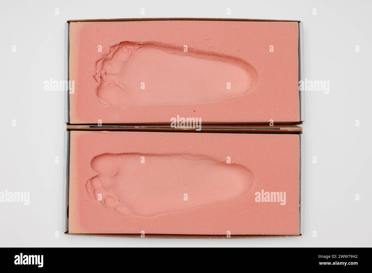 foam footprints or mold measurement from block to create custom made ...