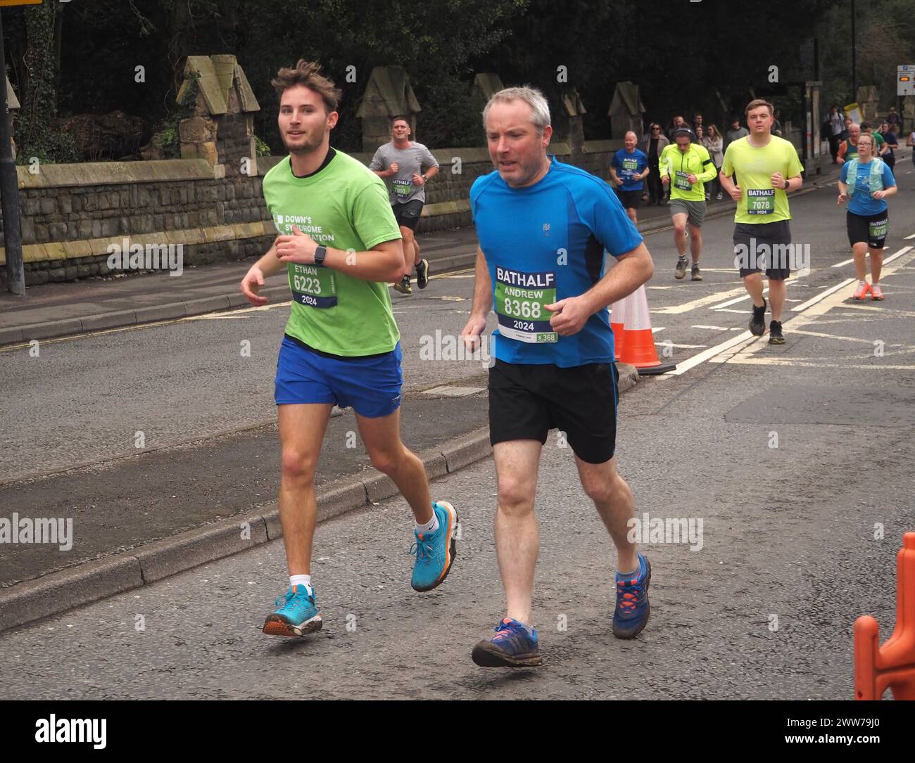 Runners taking part in the Bath Half Marathon 2024, including ...