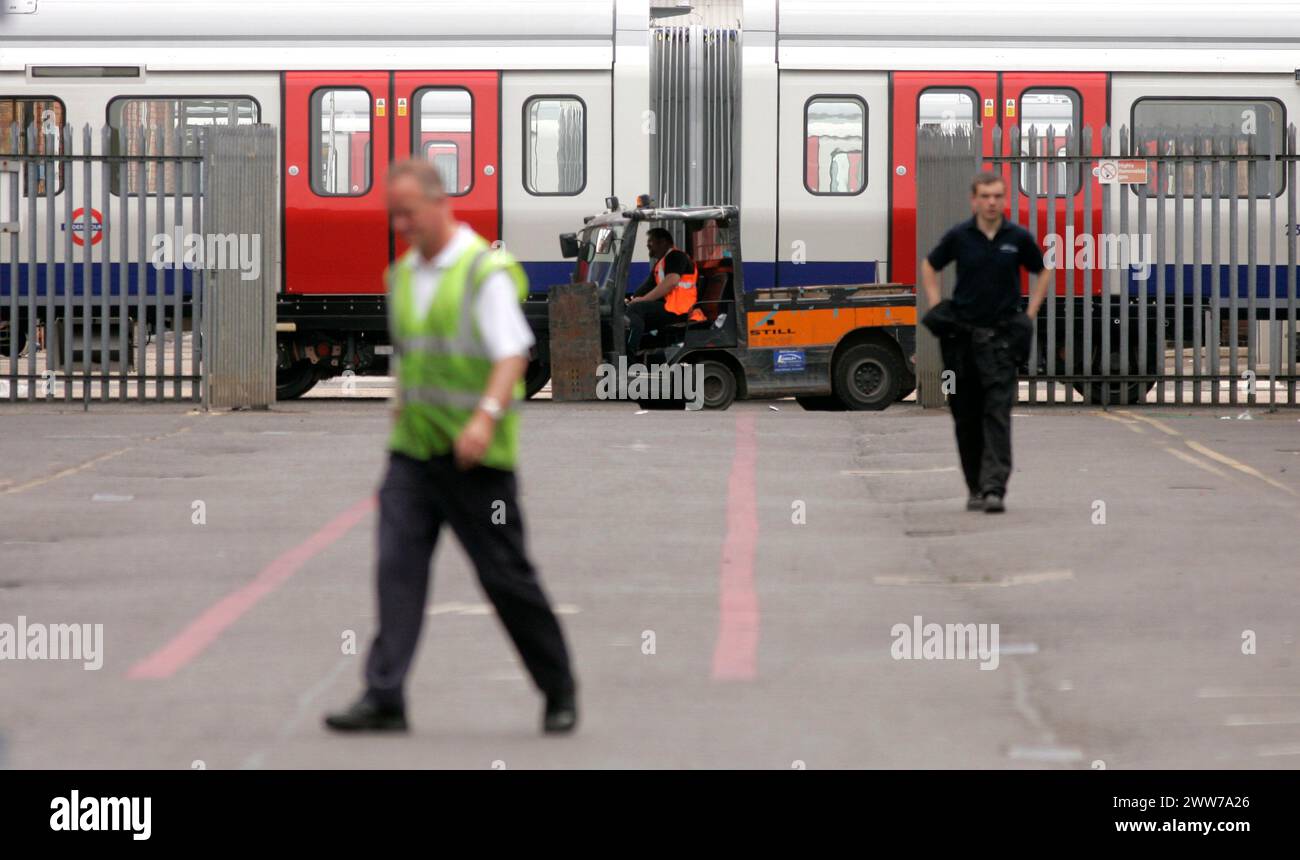 File photo showing trains being made at Bombardier's Derby factory ...