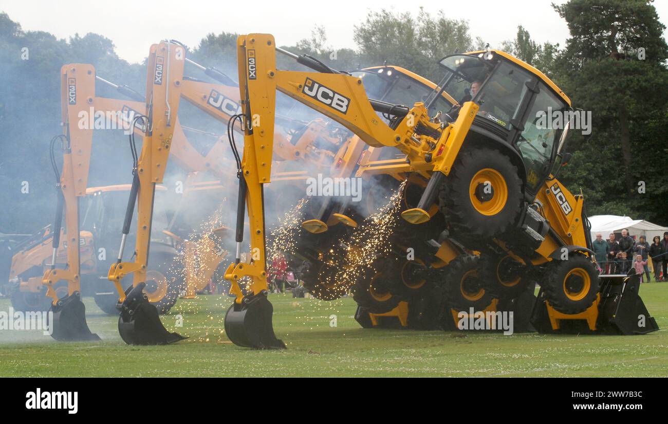 Jcb diggers dancing hi-res stock photography and images - Alamy