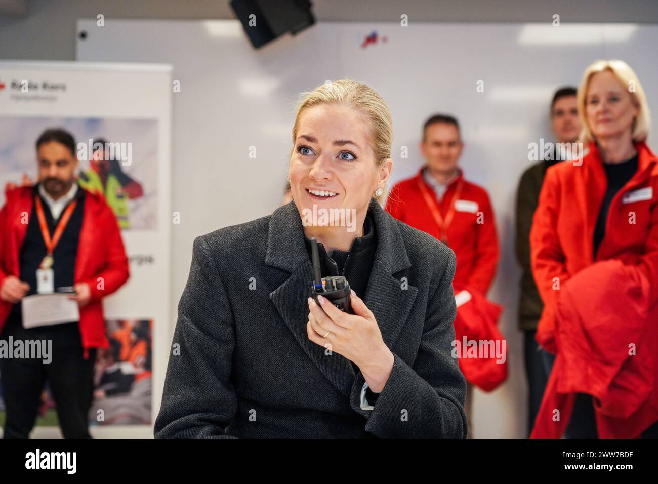 Oslo 20240322.Norwegian Minister of Justice Emilie Enger Mehl is ...
