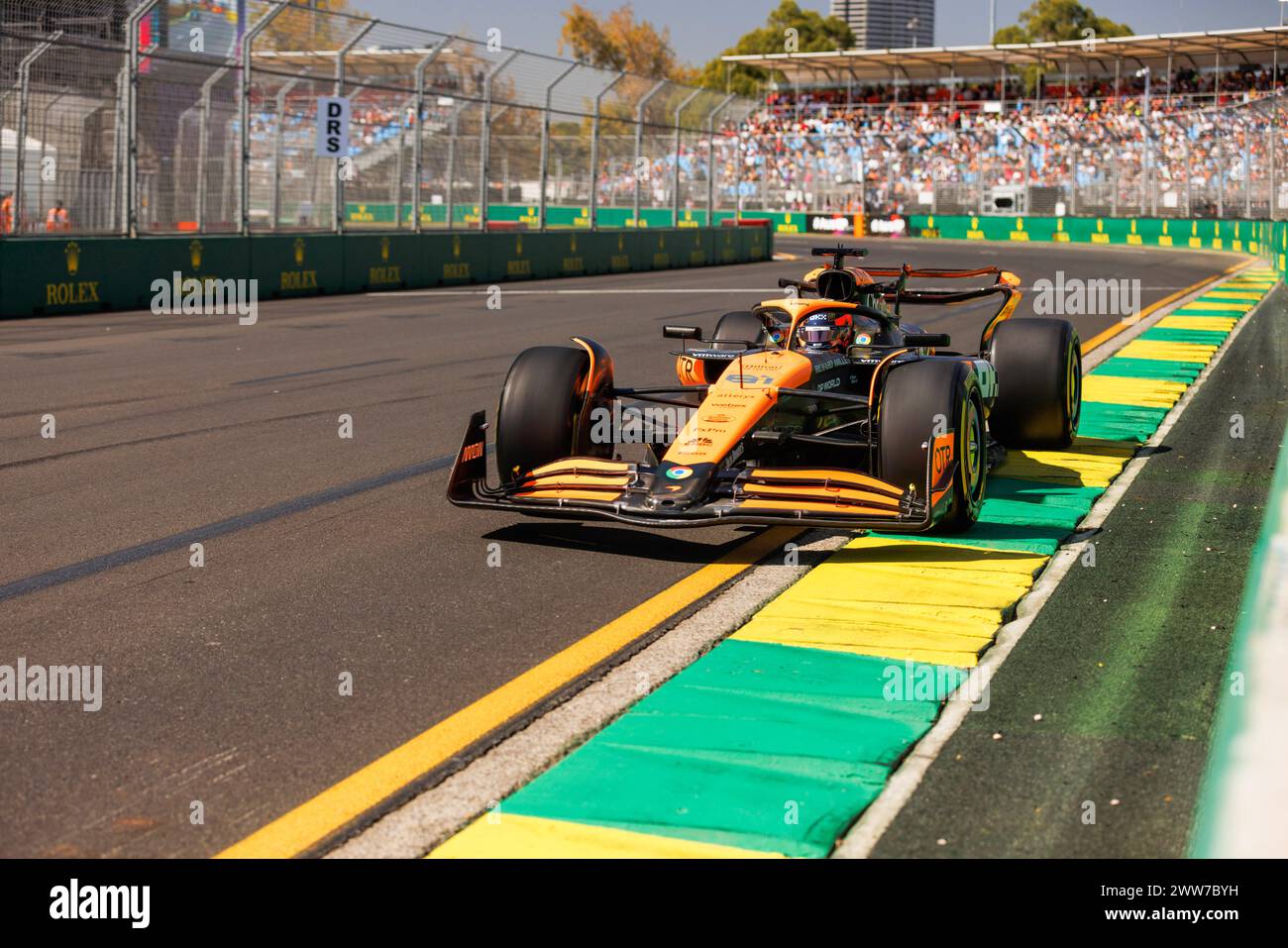 Melbourne, Australia. 22nd Mar, 2024. Oscar Piastri of Australia drives ...
