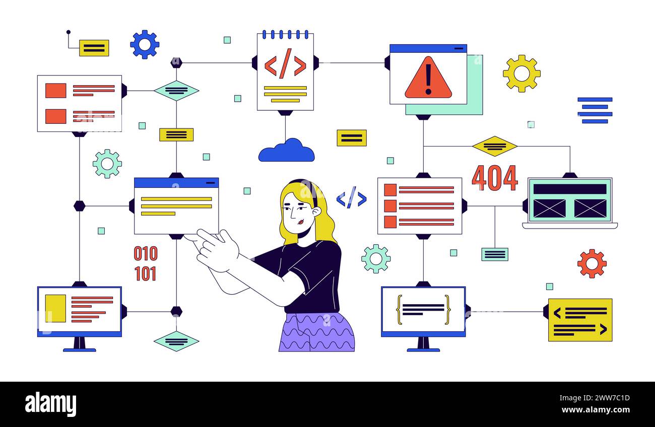 Developer network image Cut Out Stock Images & Pictures - Alamy