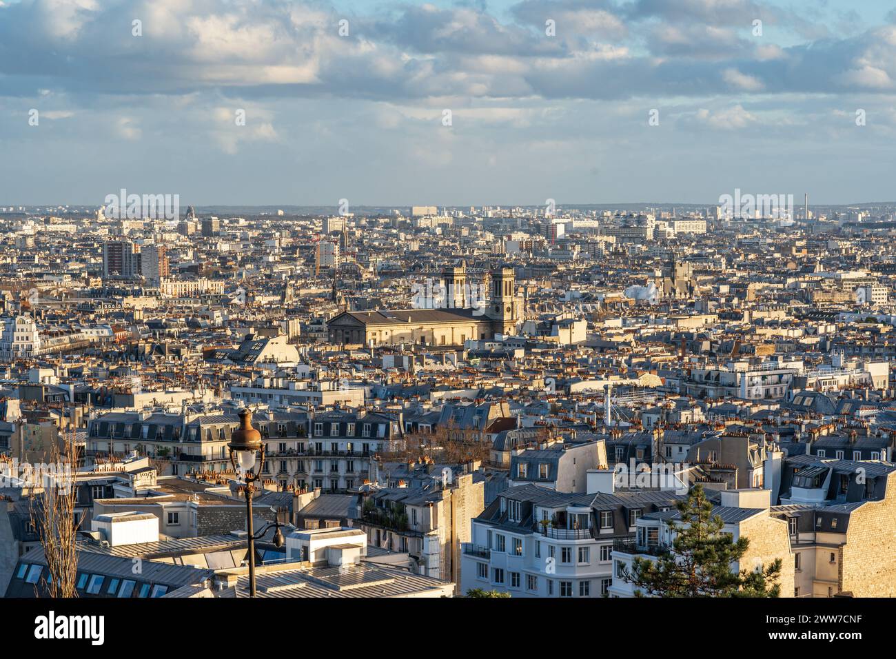 Paris old city skyline at sunset Stock Photo - Alamy