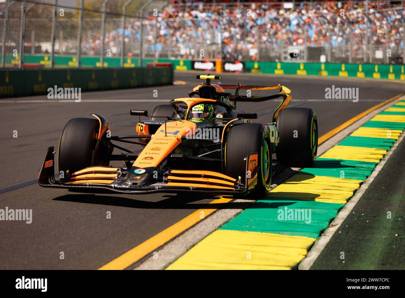 Melbourne, Australia. 22nd Mar, 2024. Lando Norris of Great Britain ...