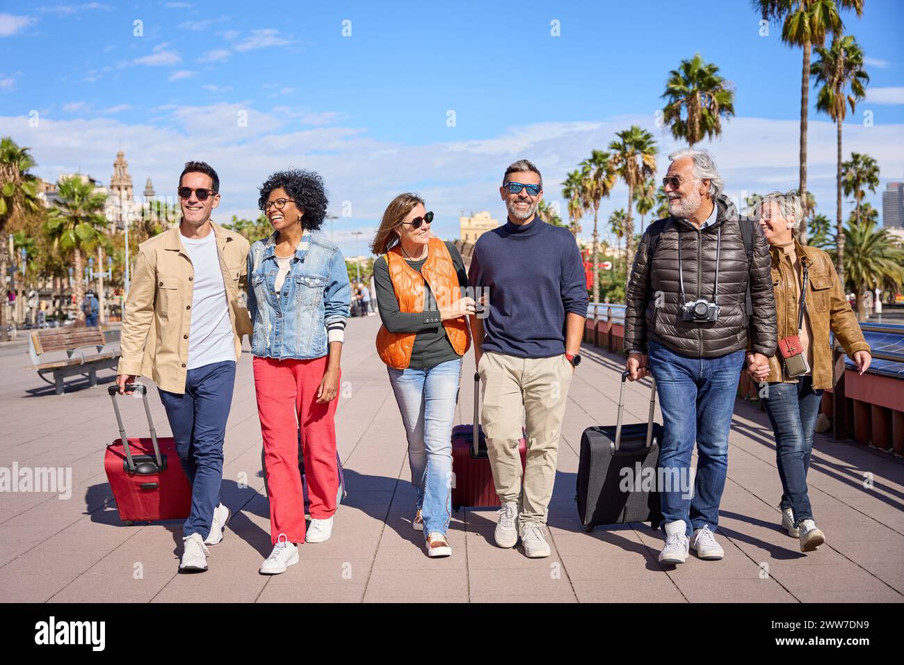 Diverse smiling mature people hi-res stock photography and images - Alamy