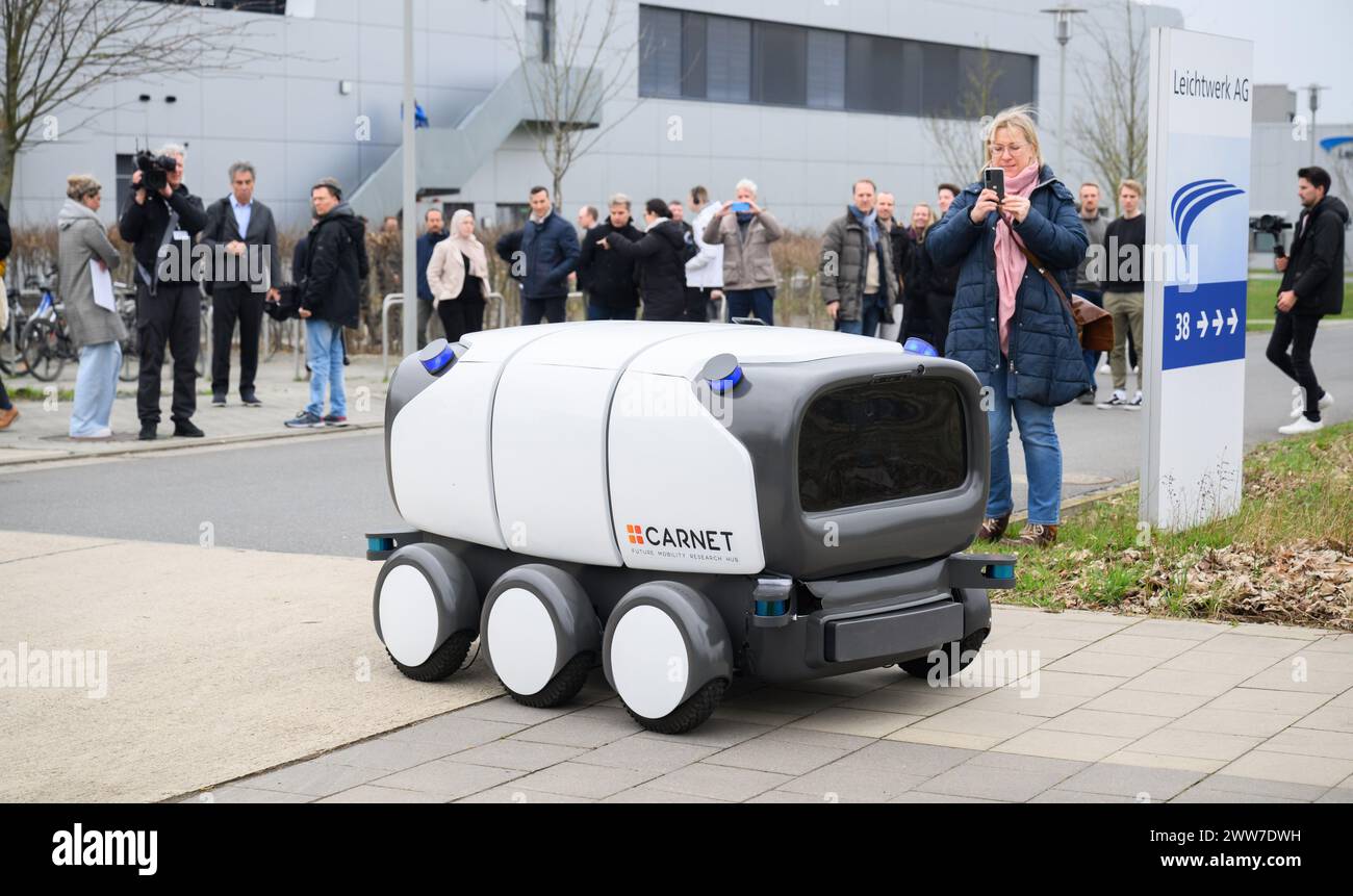 Brunswick, Germany. 22nd Mar, 2024. An autonomous delivery vehicle ...