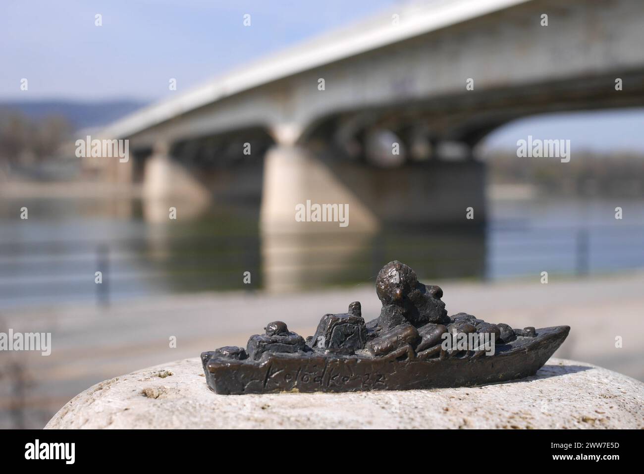 The Russian warship, with President Putin, a bronze mini statue by ...
