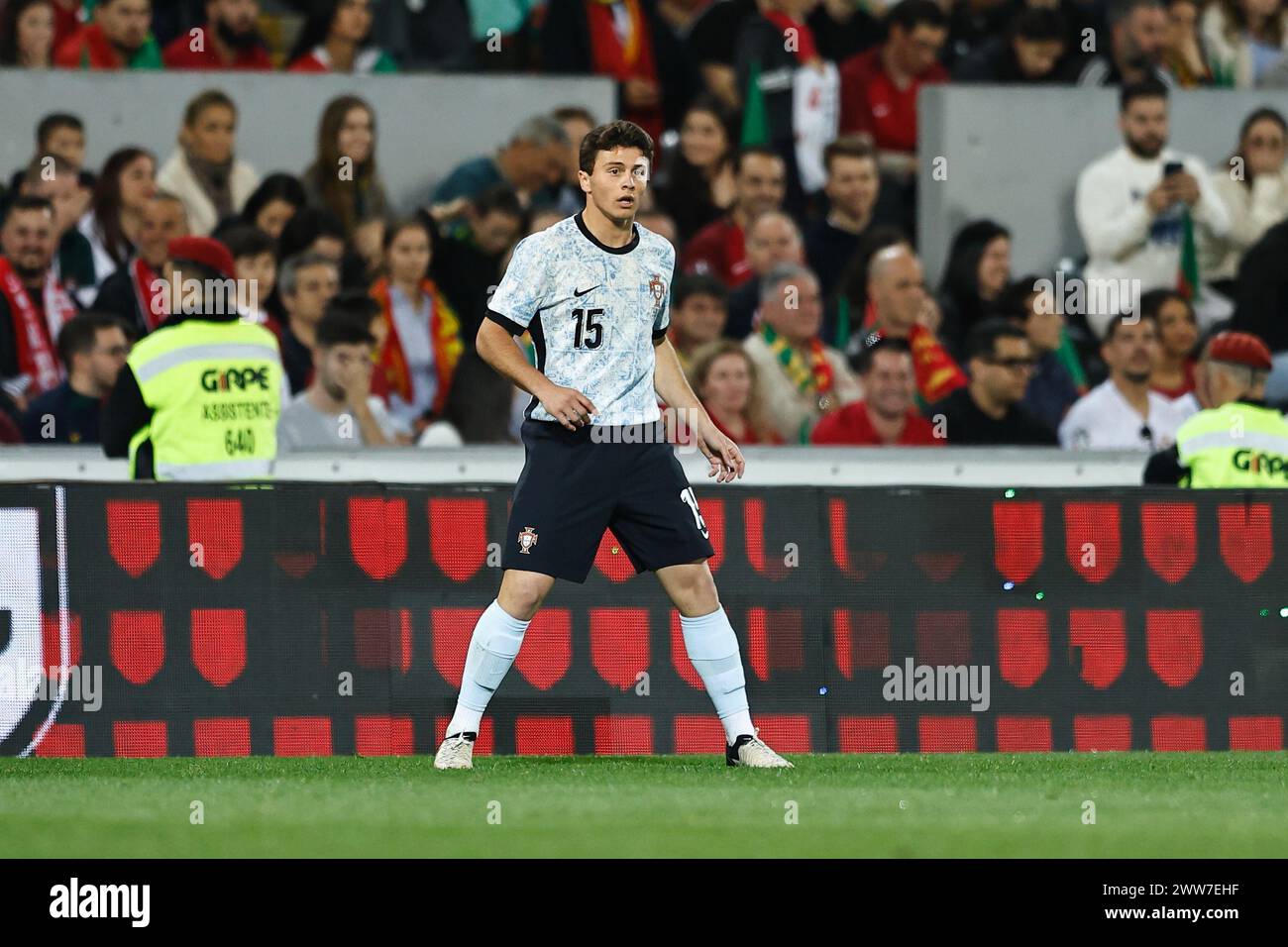 Guimaraes, Portugal. 21st Mar, 2024. Joao Neves (POR) Football/Soccer ...