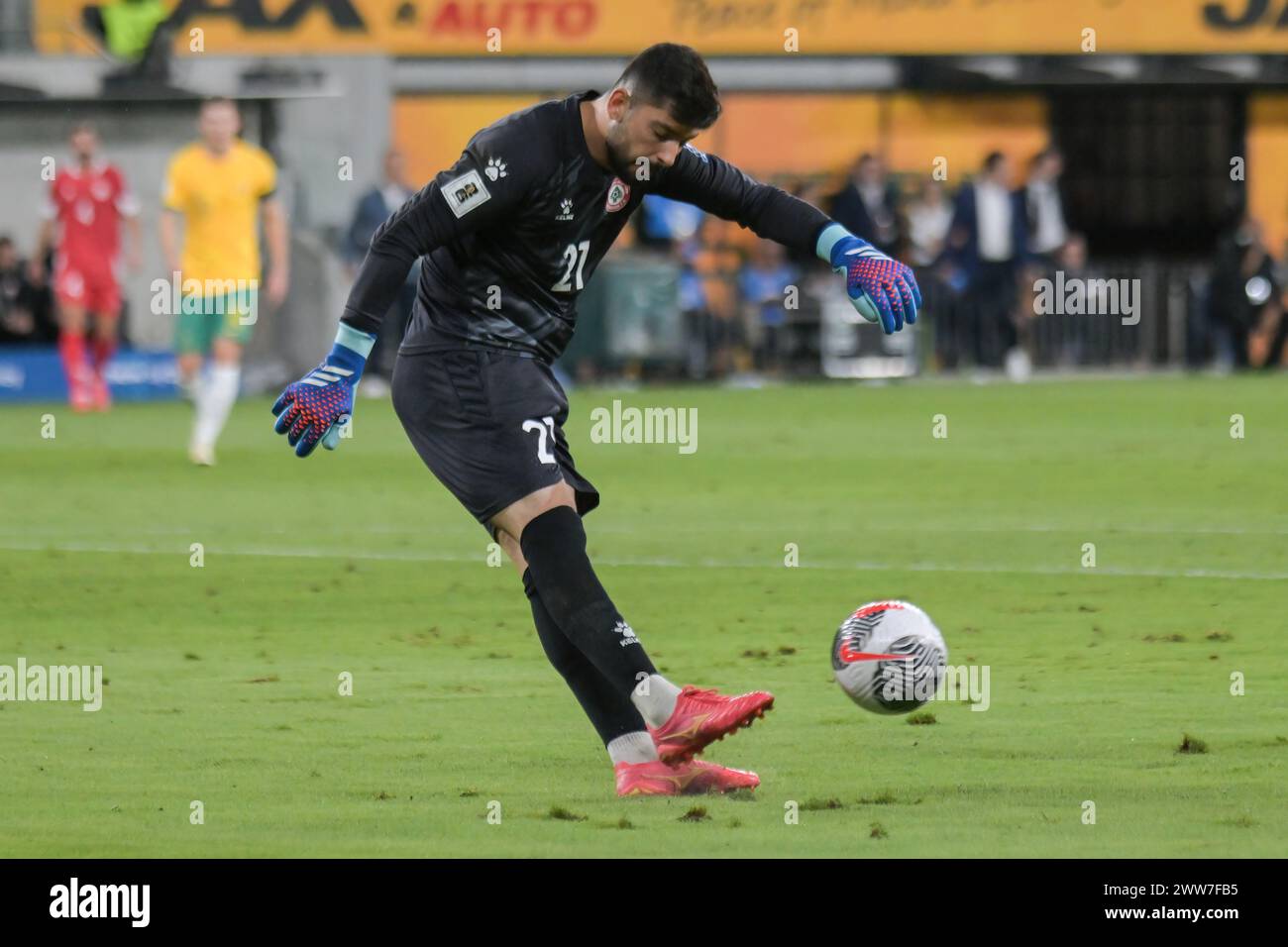 Parramatta, Australia. 21st Mar, 2024. Mostafa Matar of Lebanon ...
