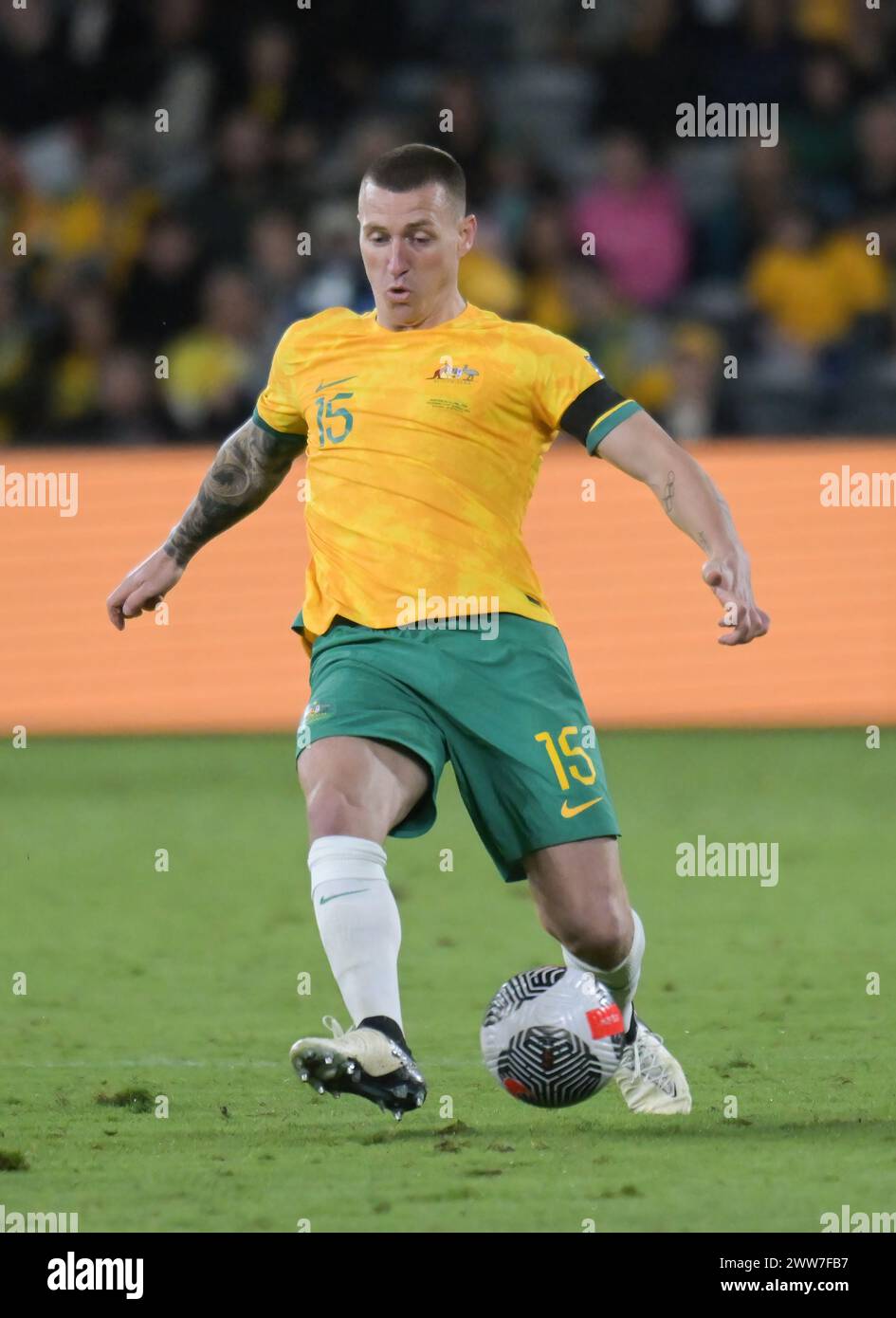 Parramatta, Australia. 21st Mar, 2024. Mitchell Duke of Australia ...