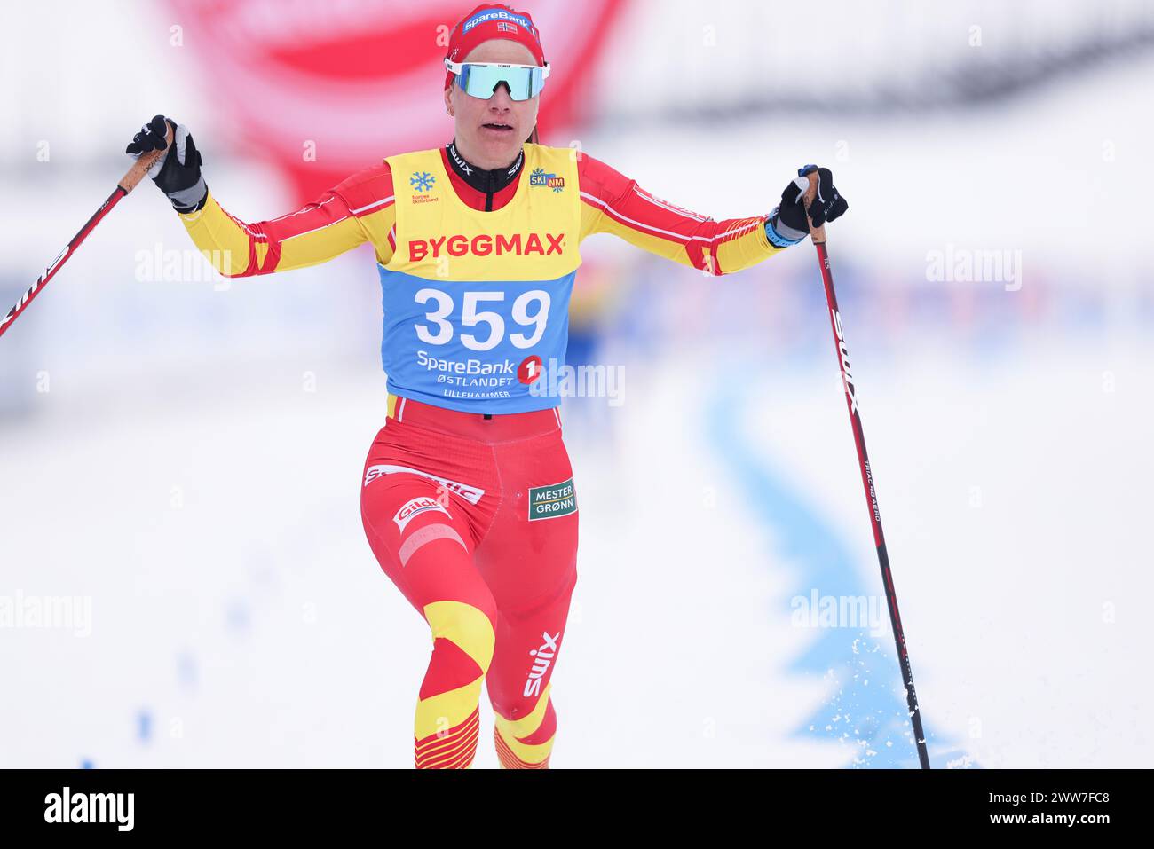 Lillehammer 20240322.Heidi Weng in classic cross-country skiing during ...